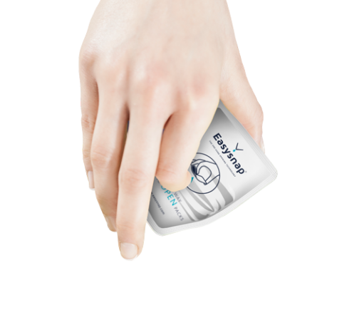 One hand opening system - Easysnap, innovative packaging
