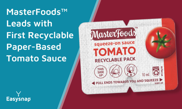 Masterfoods™ Recyclable Single Dose Tomato Sauce • Easysnap Technology